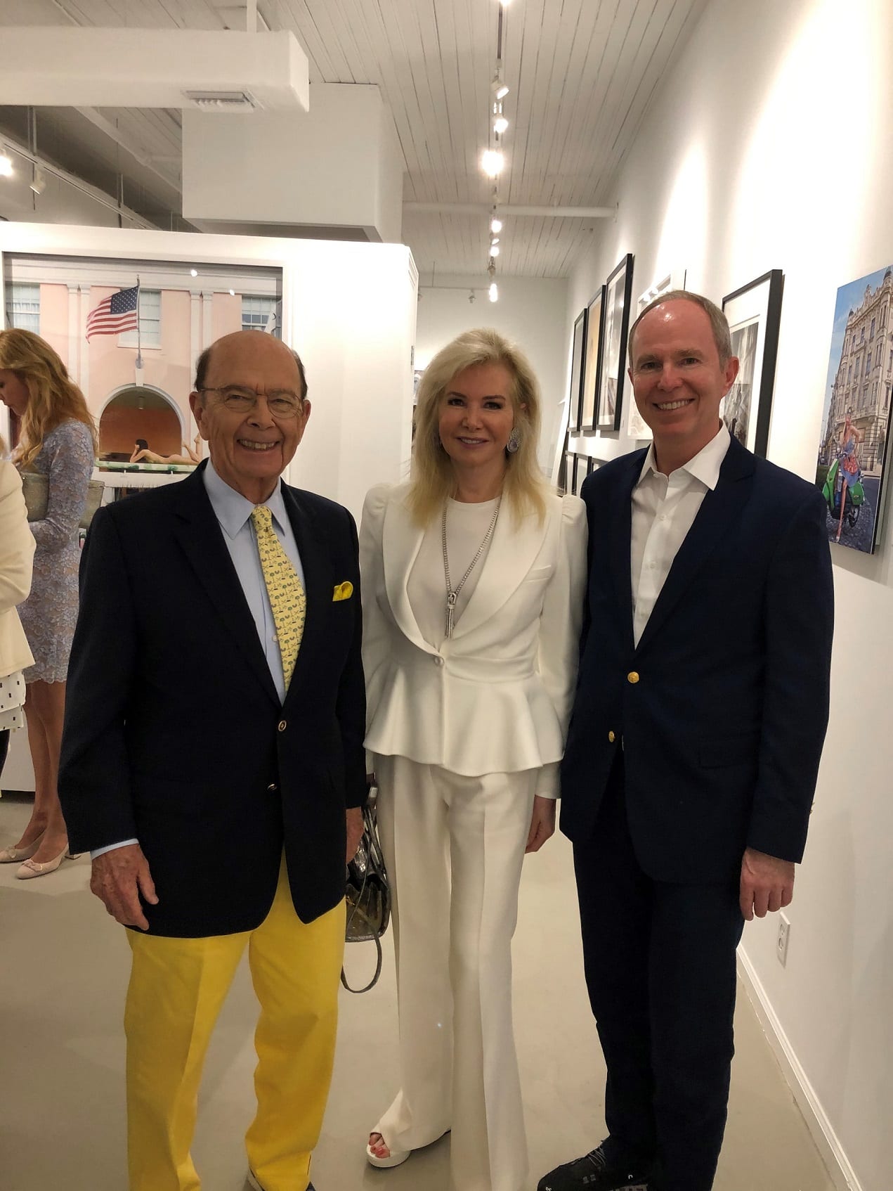 Wilbur and Hilary Ross with Michel de Yougoslavie - Altima Palm Beach
